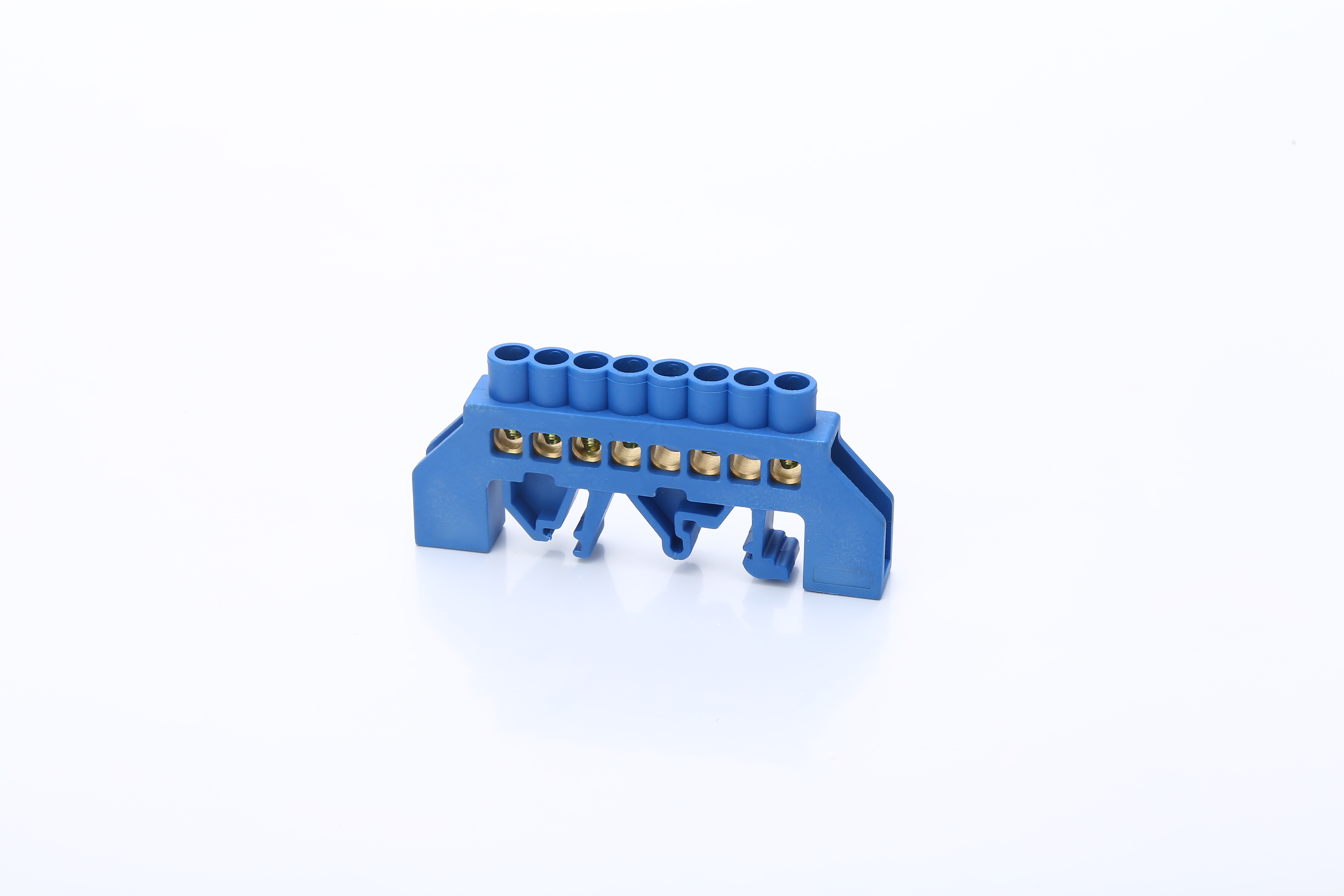 Blue 8 Positions Screw Terminal Block Connector Strip Electrical ...